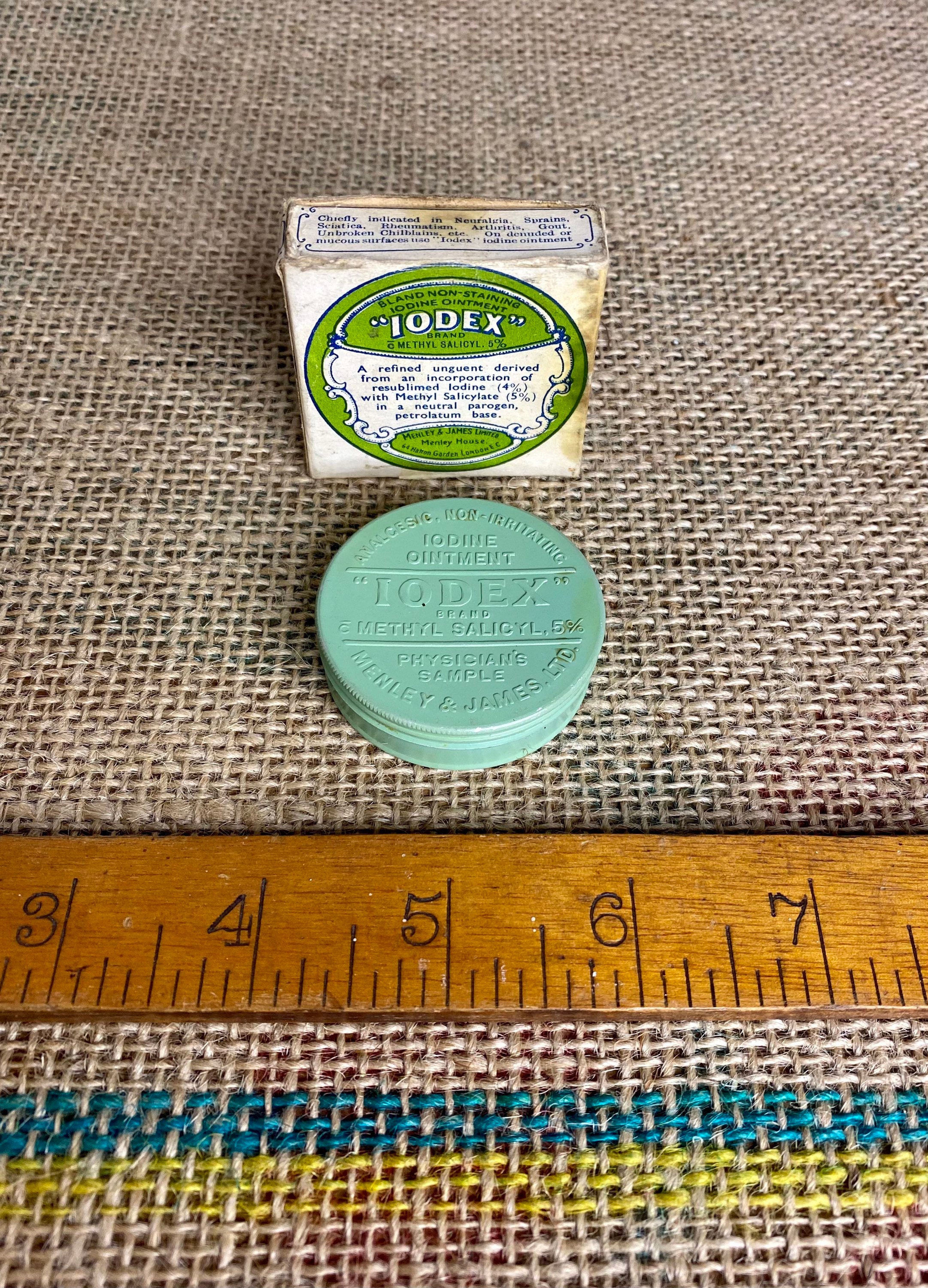 Rare Vintage Iodex Iodine Ointment Physicians Sample Tin and | Etsy