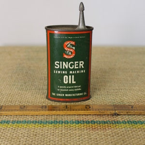 Vintage Singer Sewing Machine Oil Tin - Etsy UK