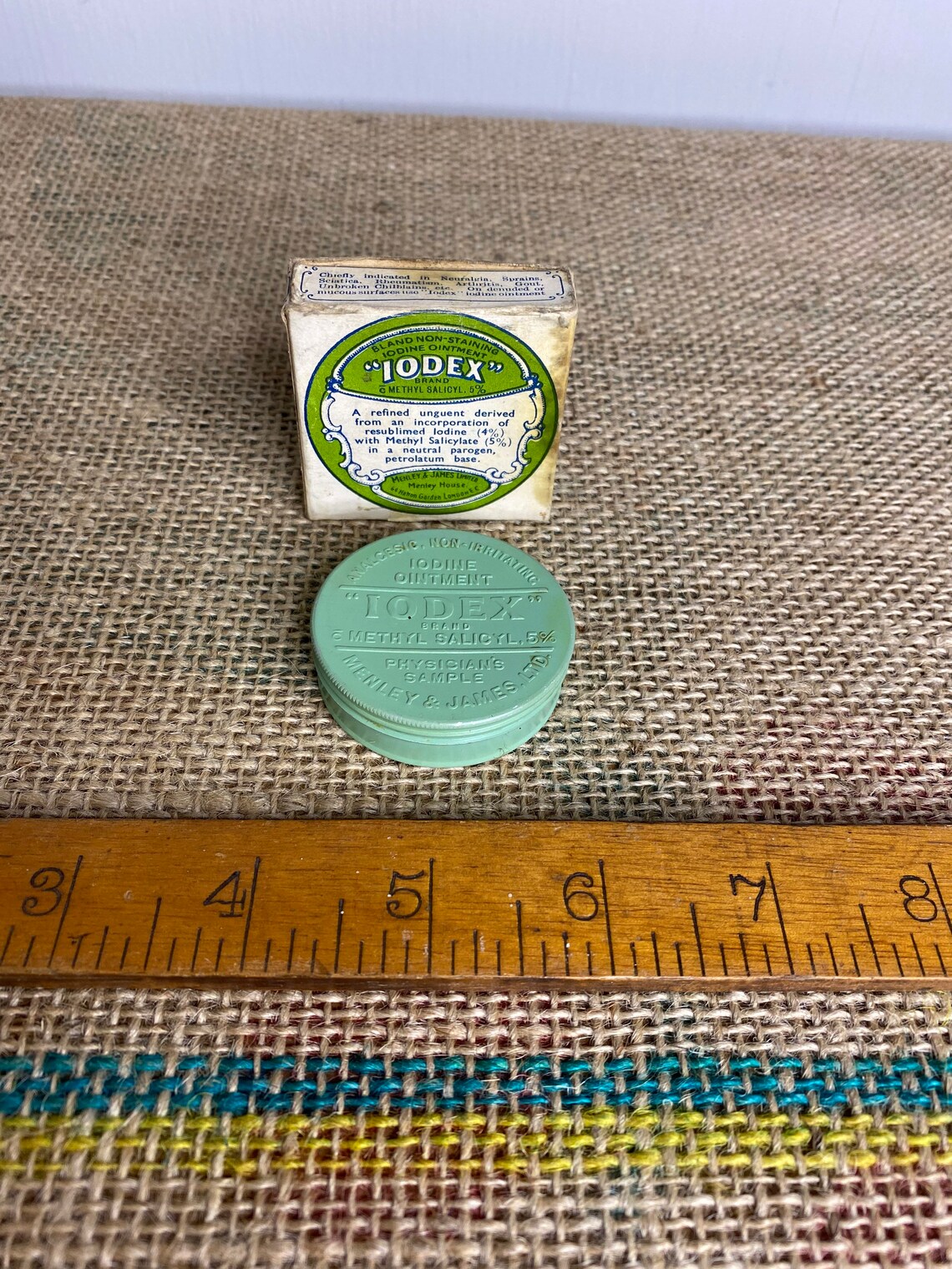 Rare Vintage Iodex Iodine Ointment Physicians Sample Tin and | Etsy