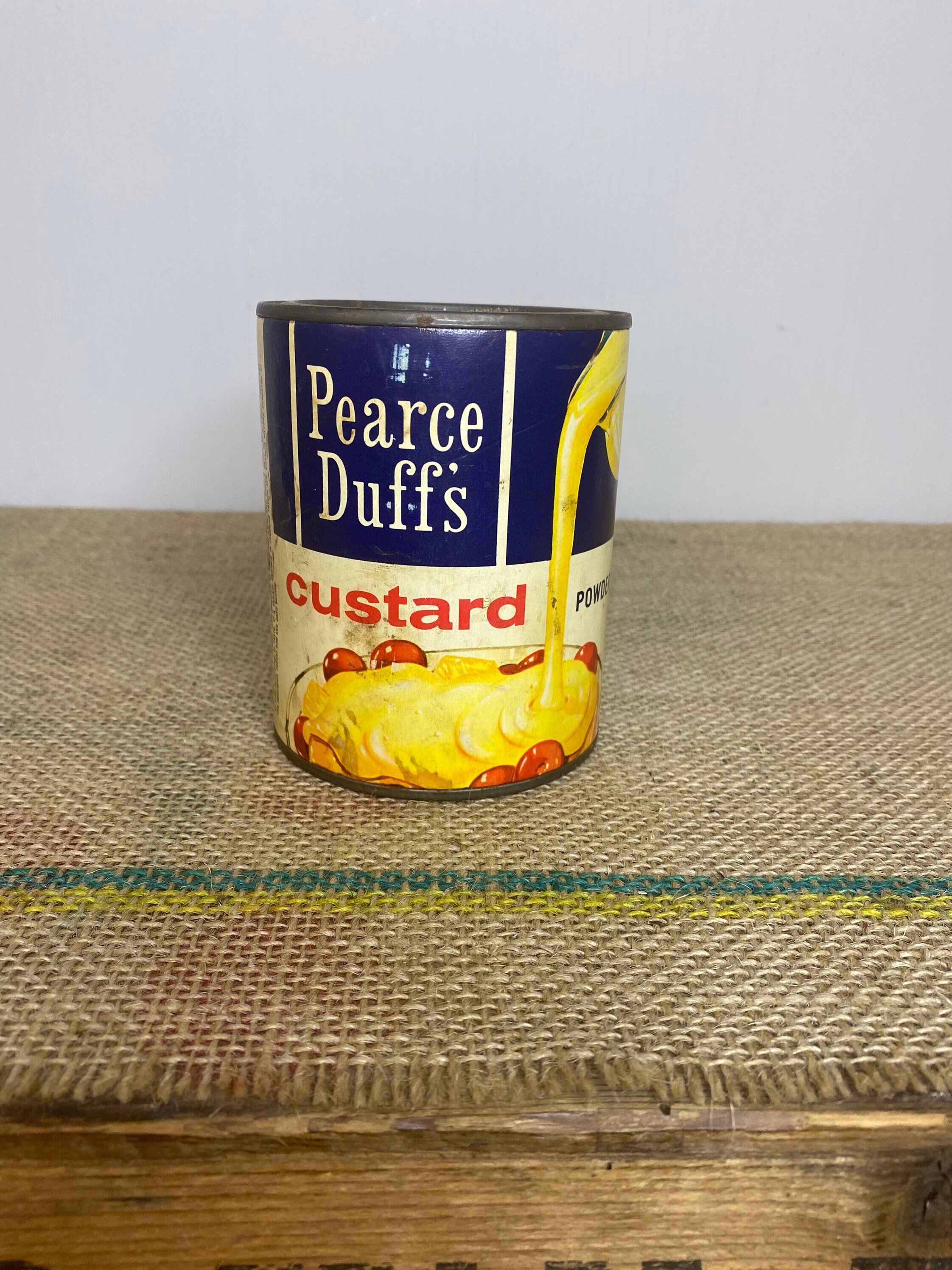 Vintage Pearce Duffs Custard Powder Tin | Etsy