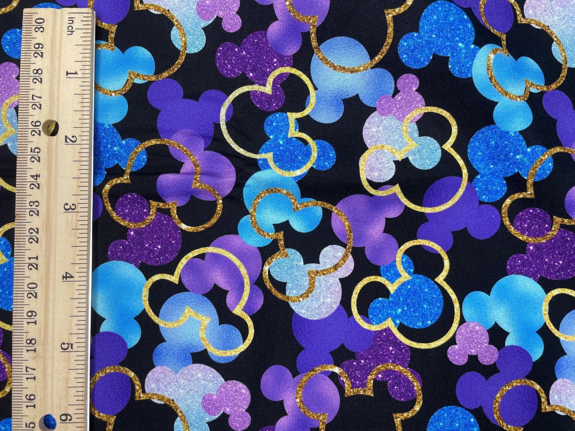 Walt Disney World 50th Anniversary Mickey Fabric Disney | Etsy UK