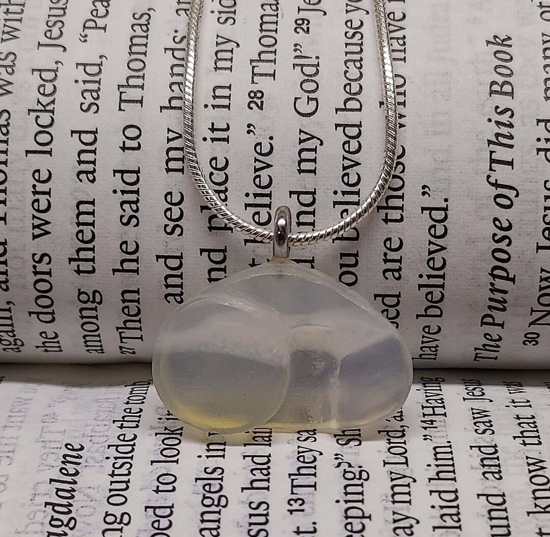 White Agate Empty Tomb Necklace Easter Necklace Easter Empty Tomb ...