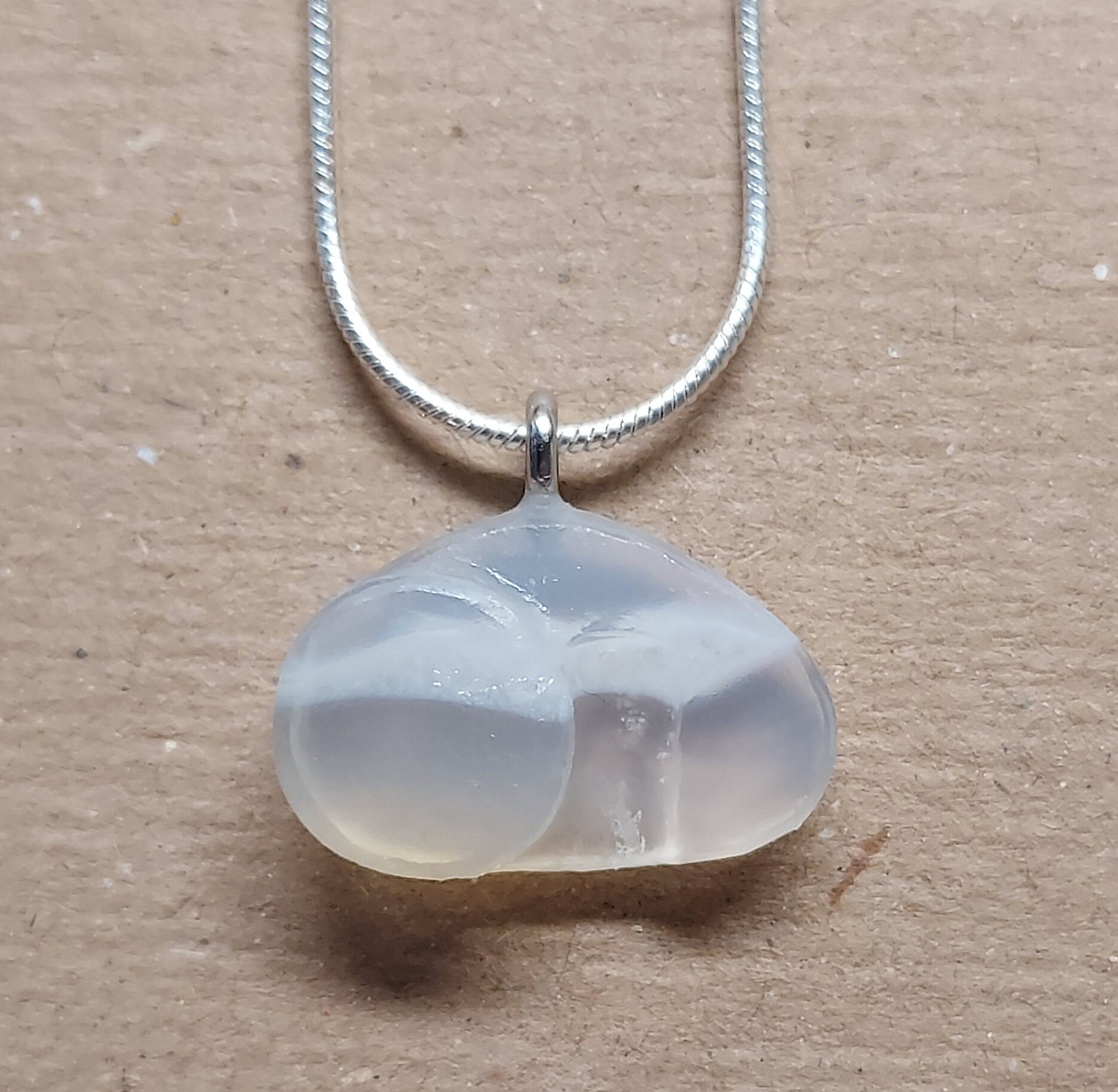 White Agate Empty Tomb Necklace Easter Necklace Easter Empty Tomb ...