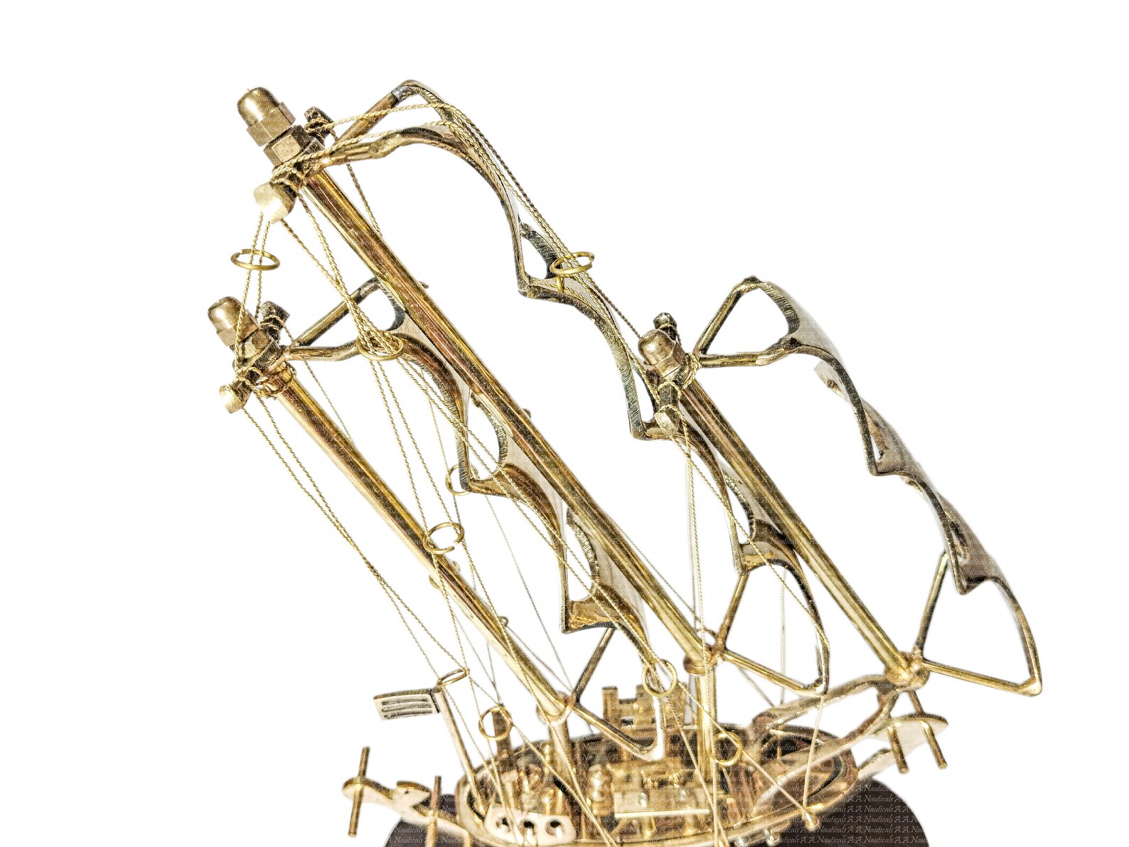 11 in Mini Brass Sailboat Ship Handmade Showpiece for Home - Etsy