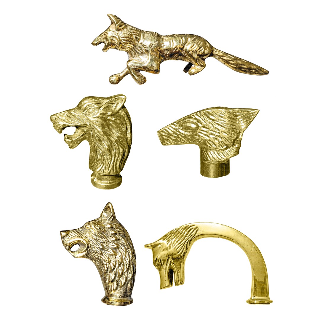 Wolf Handles/heads for Walking Stick Cane Gifts for Him, Her Christmas ...