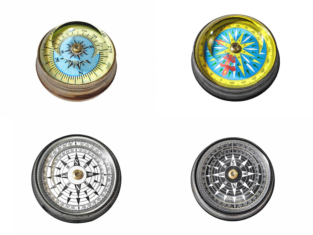 Personalized Desk Compass With Box, Custom Pocket Compass, Groomsmen ...