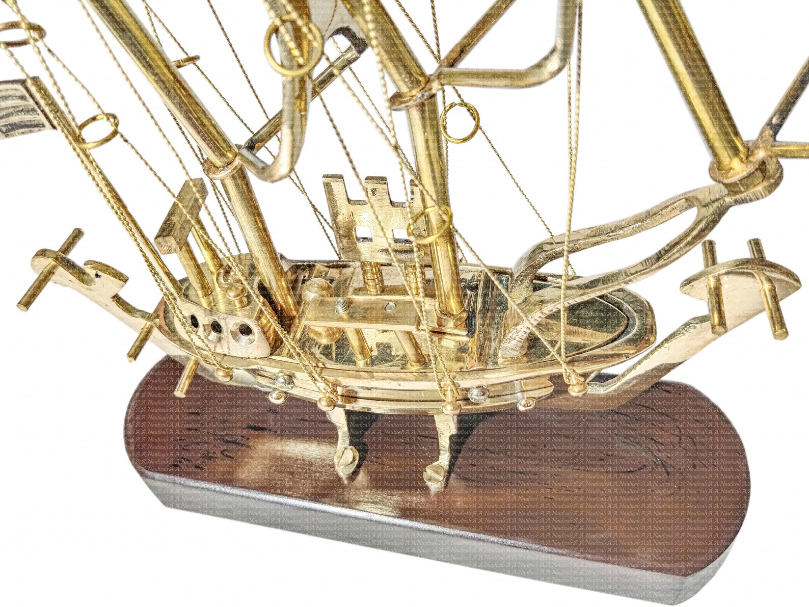 11 in Mini Brass Sailboat Ship Handmade Showpiece for Home - Etsy