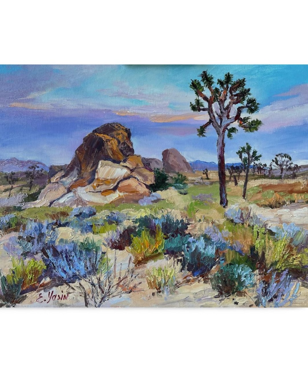 Joshua Tree Original Oil Painting Desert Landscape Painting Desert ...