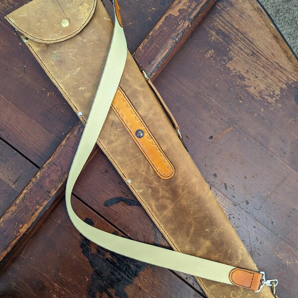 Leather Pool Cue Case - Etsy