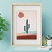 Cactus Wall Art, Boho Printable Wall Art, Cactus Print, Bedroom Wall ...