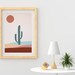 Cactus Wall Art, Boho Printable Wall Art, Cactus Print, Bedroom Wall ...