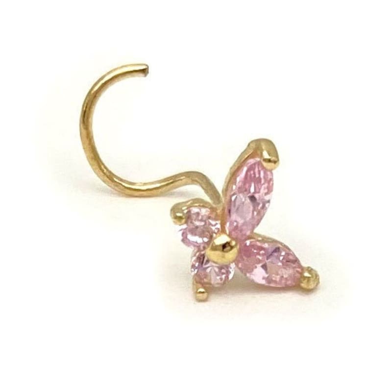 Butterfly Nose Ring - Etsy