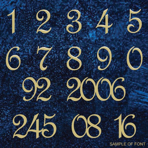 Personalized Custom Cursive Number Pendant 10k Gold 14k - Etsy