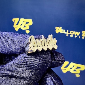 Personalized Cursive Name Ring With Heart Underline | 10k OR 14k Gold ...