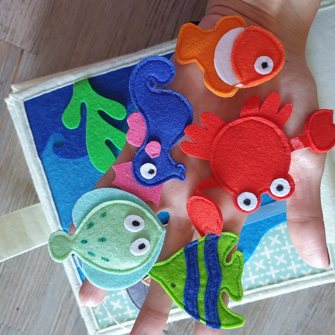 Fishing Quiet Book Page Pattern and Tutorial SVG Files for Cricut Felt ...