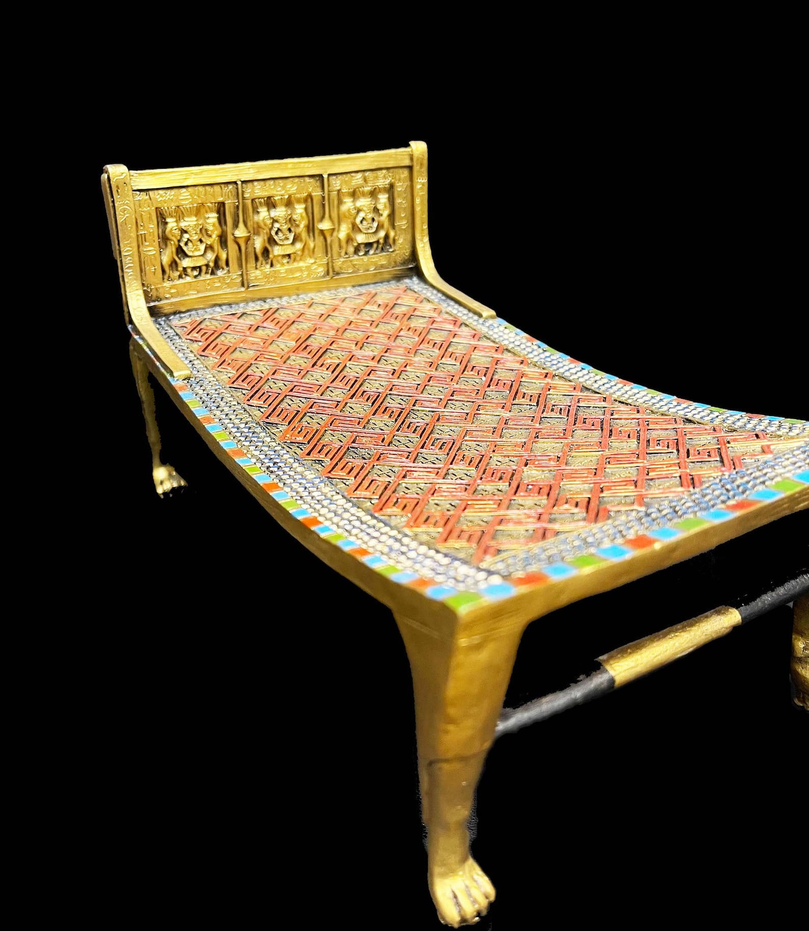 Egyptian King Tutankhamun Bed Like the One in the Tomb King - Etsy UK