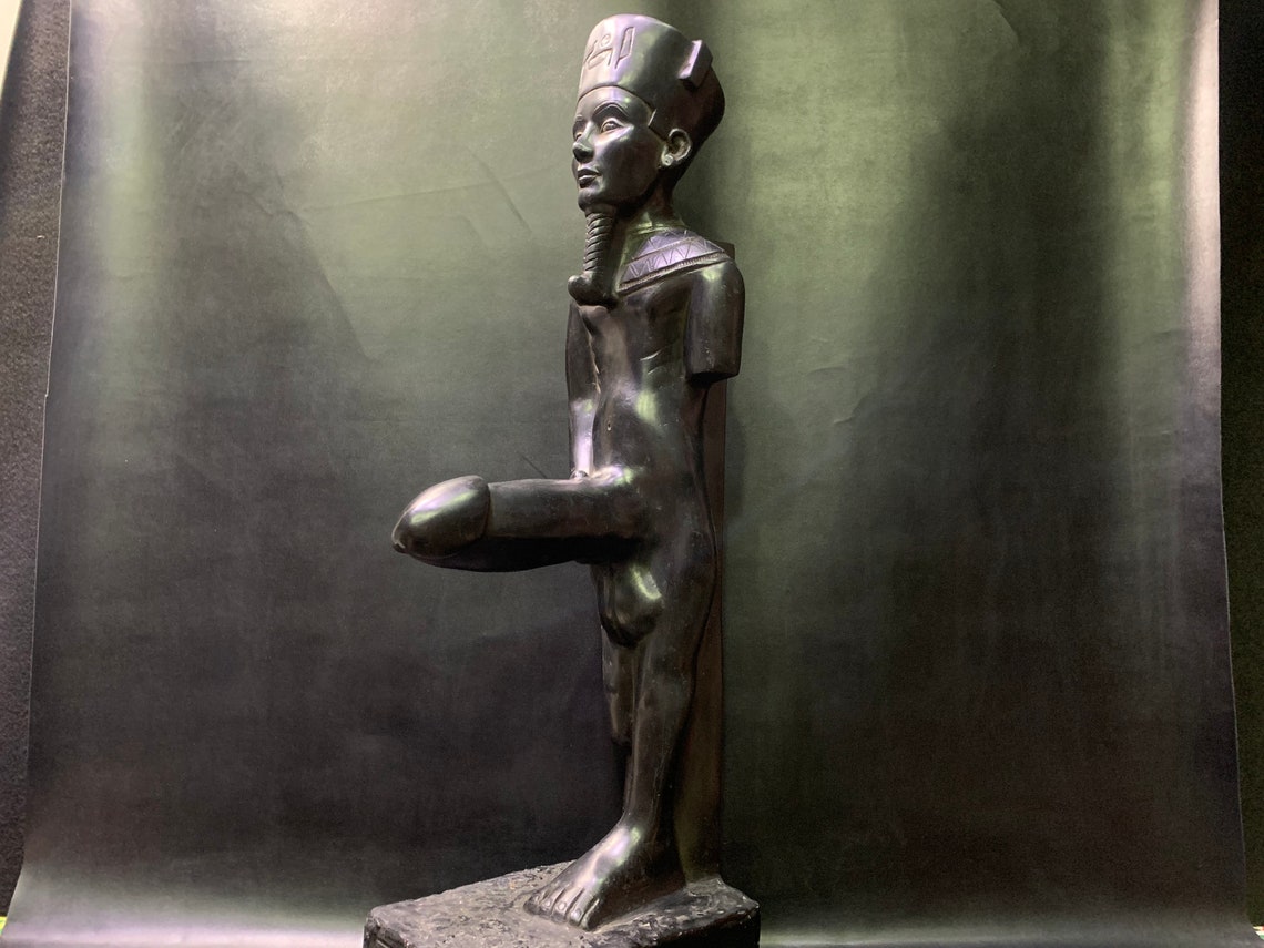Marvelous Large Egyptian God Min Phallic The God Of Etsy