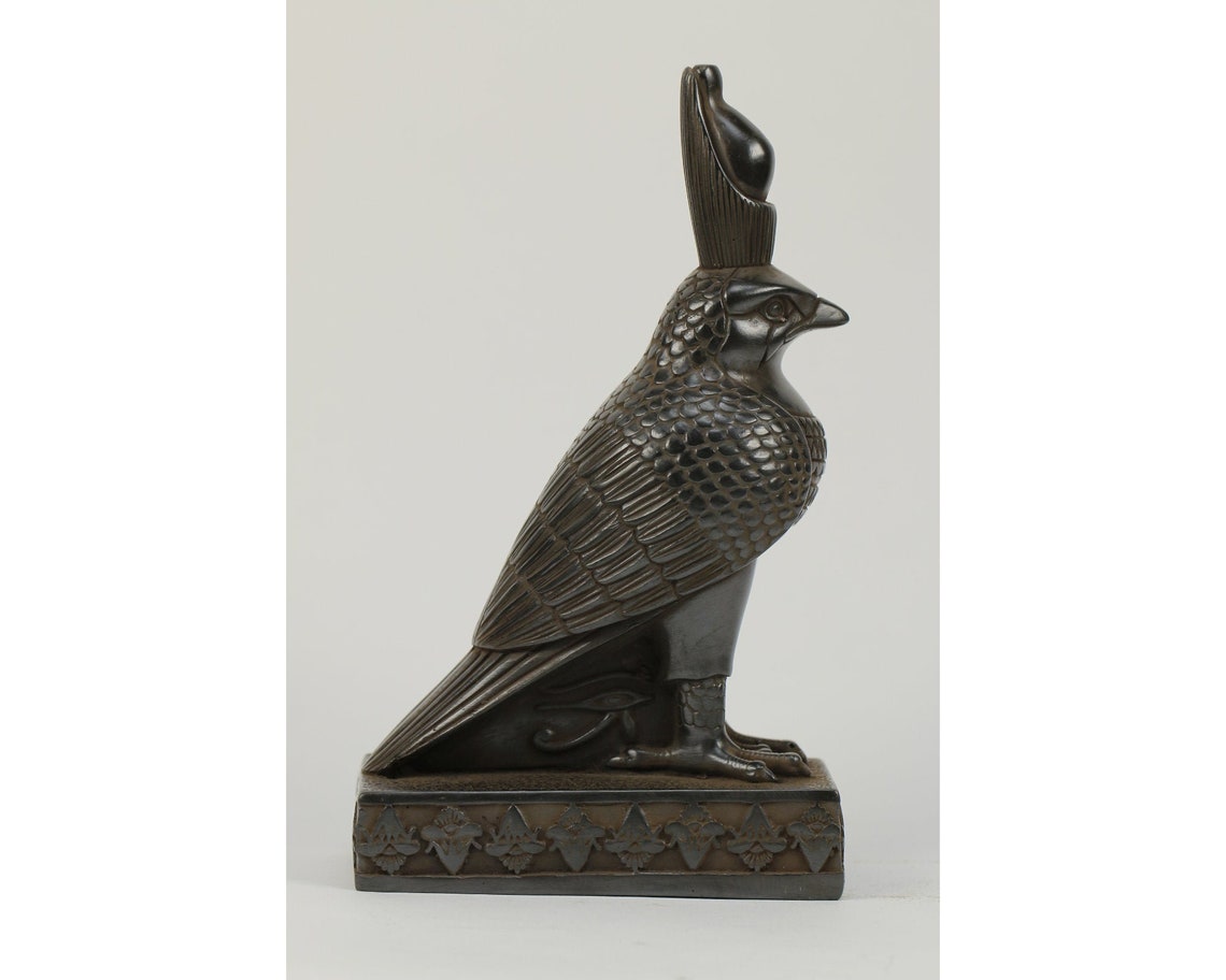 Horus Falcon Figure Wearing Double Crown of Egypt pschent - Etsy