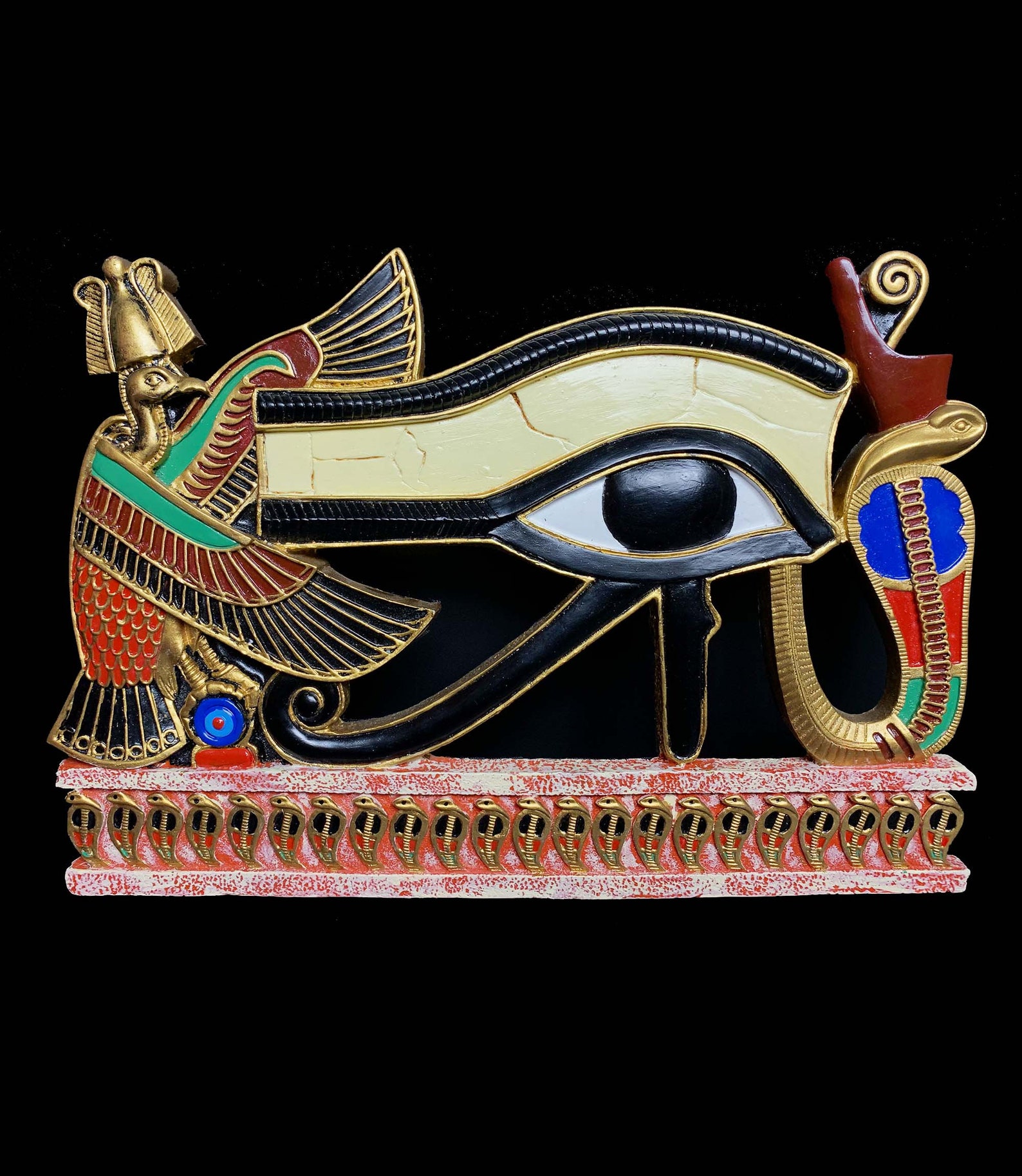 Amazing Eye of RA Symbol of Protection With Nekhbet Goddess - Etsy