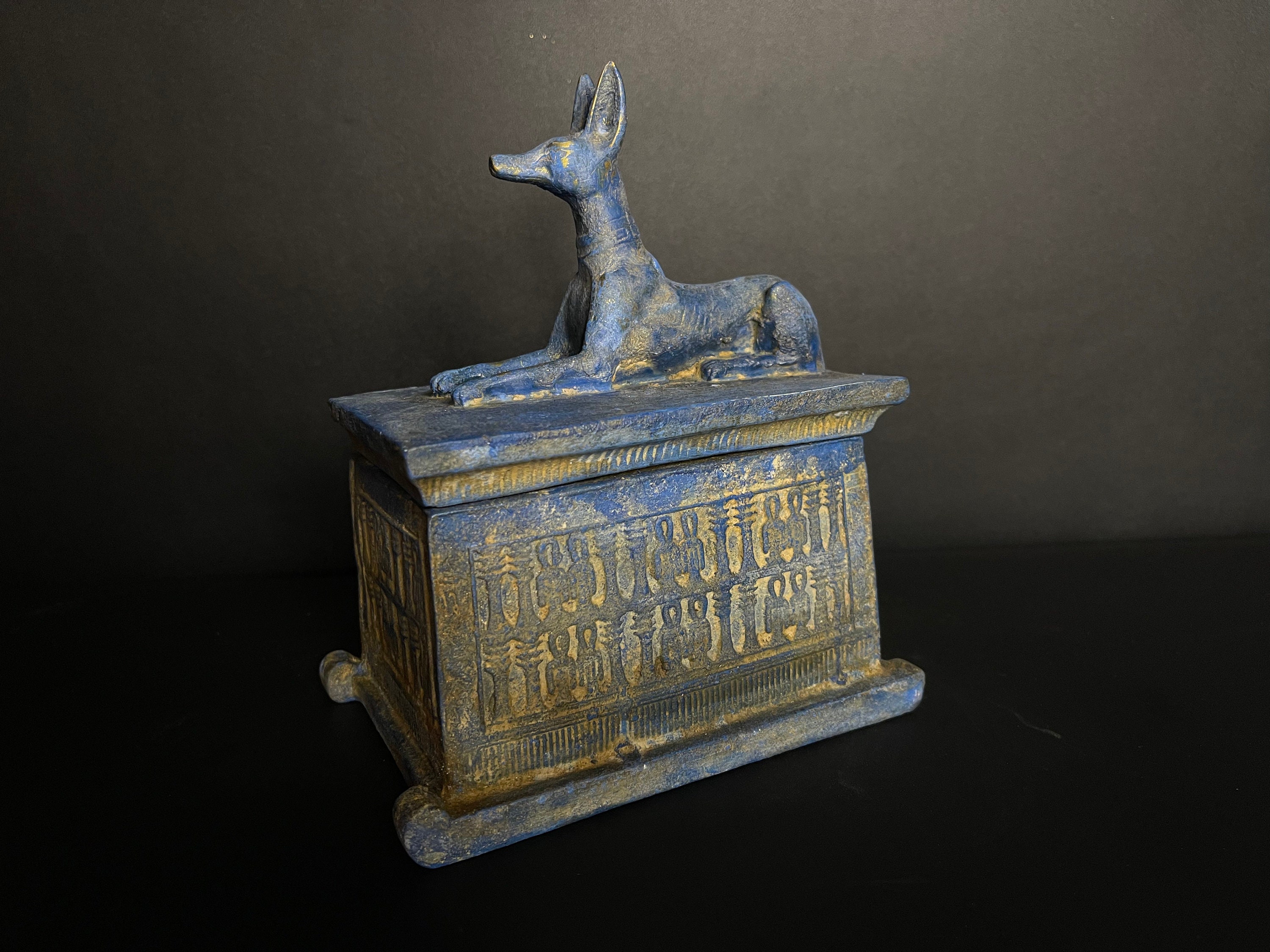 Replica of Anubis Shrine as a jewelry box Wonderful Piece of | Etsy