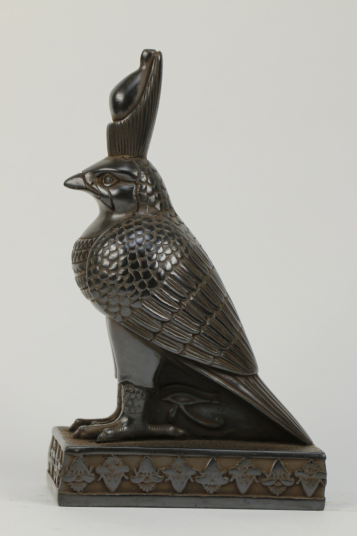 Horus Falcon Figure Wearing Double Crown of Egypt pschent - Etsy