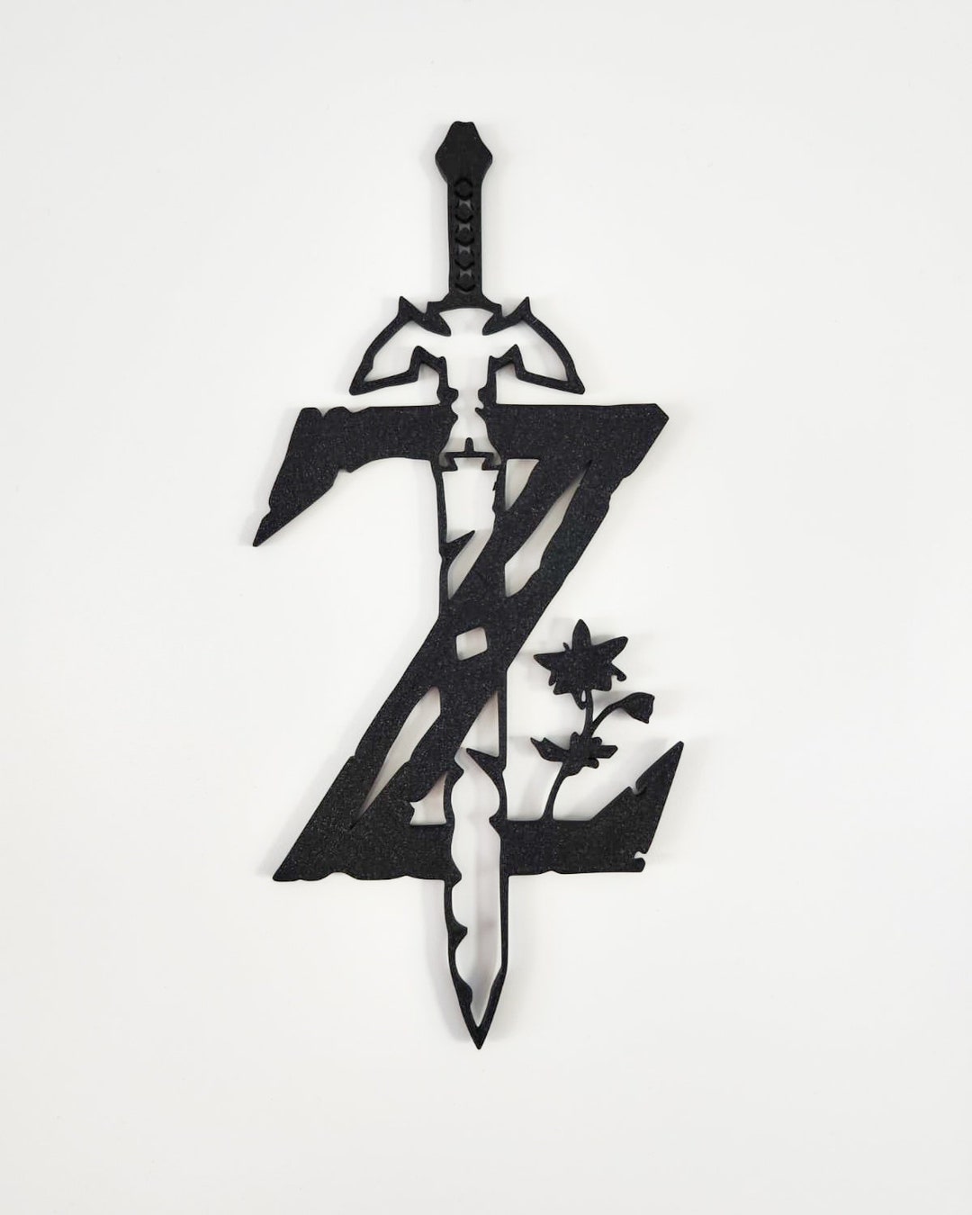 Z for Zelda Master Sword 3D Printed Home Wall Art Silhouette Art Line ...