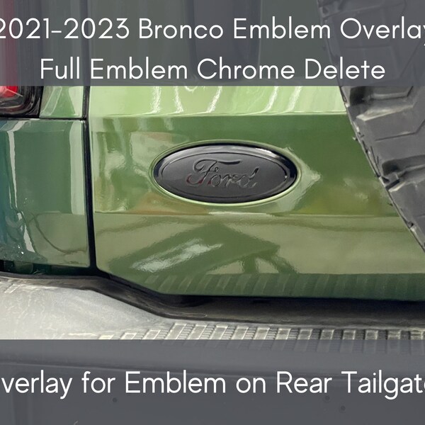Ford Bronco Sport Emblem Overlay - Etsy