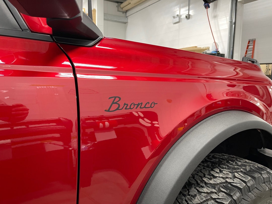 2021 2023 Bronco Fender Emblem Decal Easy to Install Vintage Decal for ...