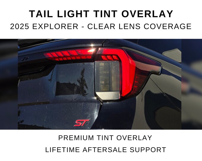 2025 Explorer Reverse/clear Lens Tail Light Overlay | Please Read ...