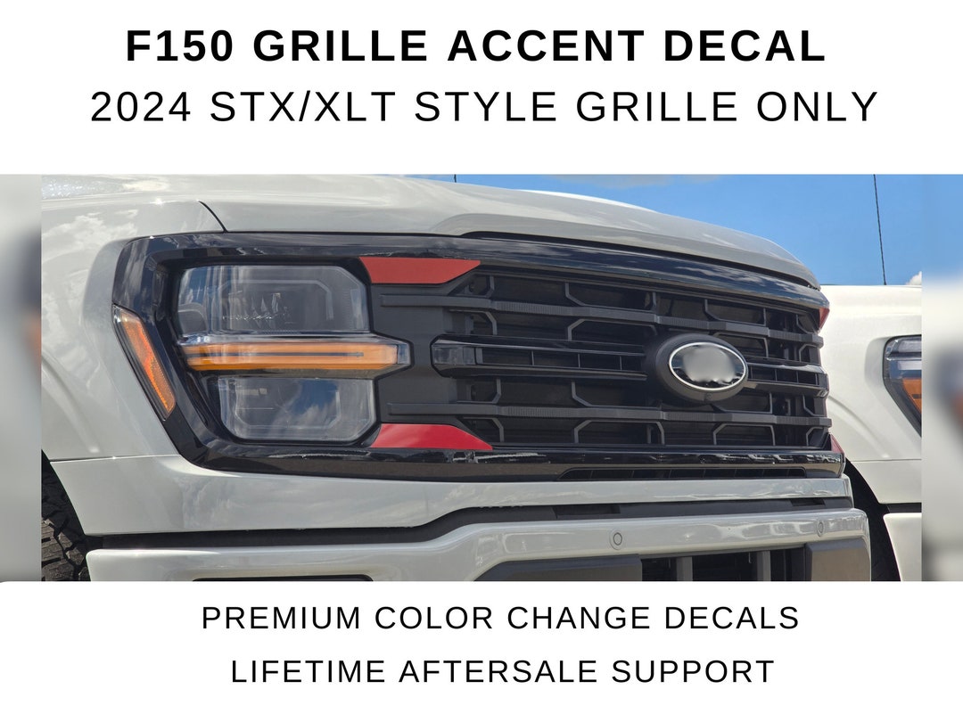2024 F150 XLT/STX Grille Accent Decal | Vinyl Grille Accent Overlay ...