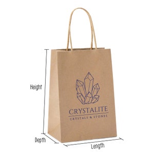 Custom Logo Boutique Paper Bags, Kraft Paper Bag, Shopping Bags With ...