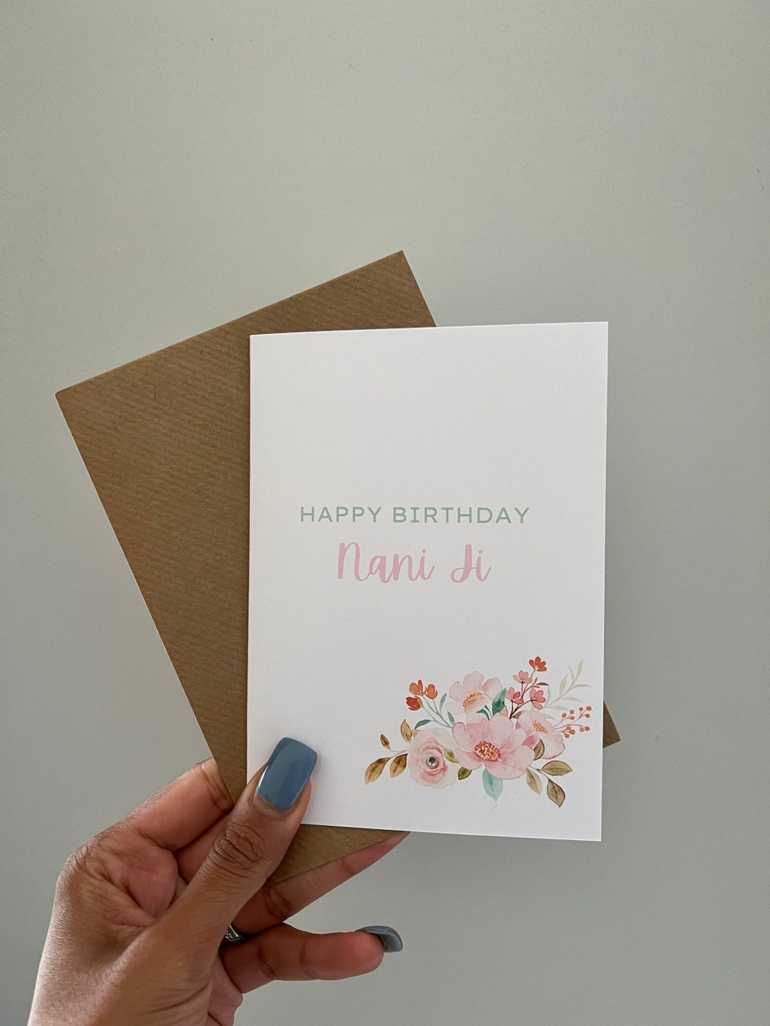 Happy Birthday Nani Card Massi Card Khala Card Bibi Card - Etsy
