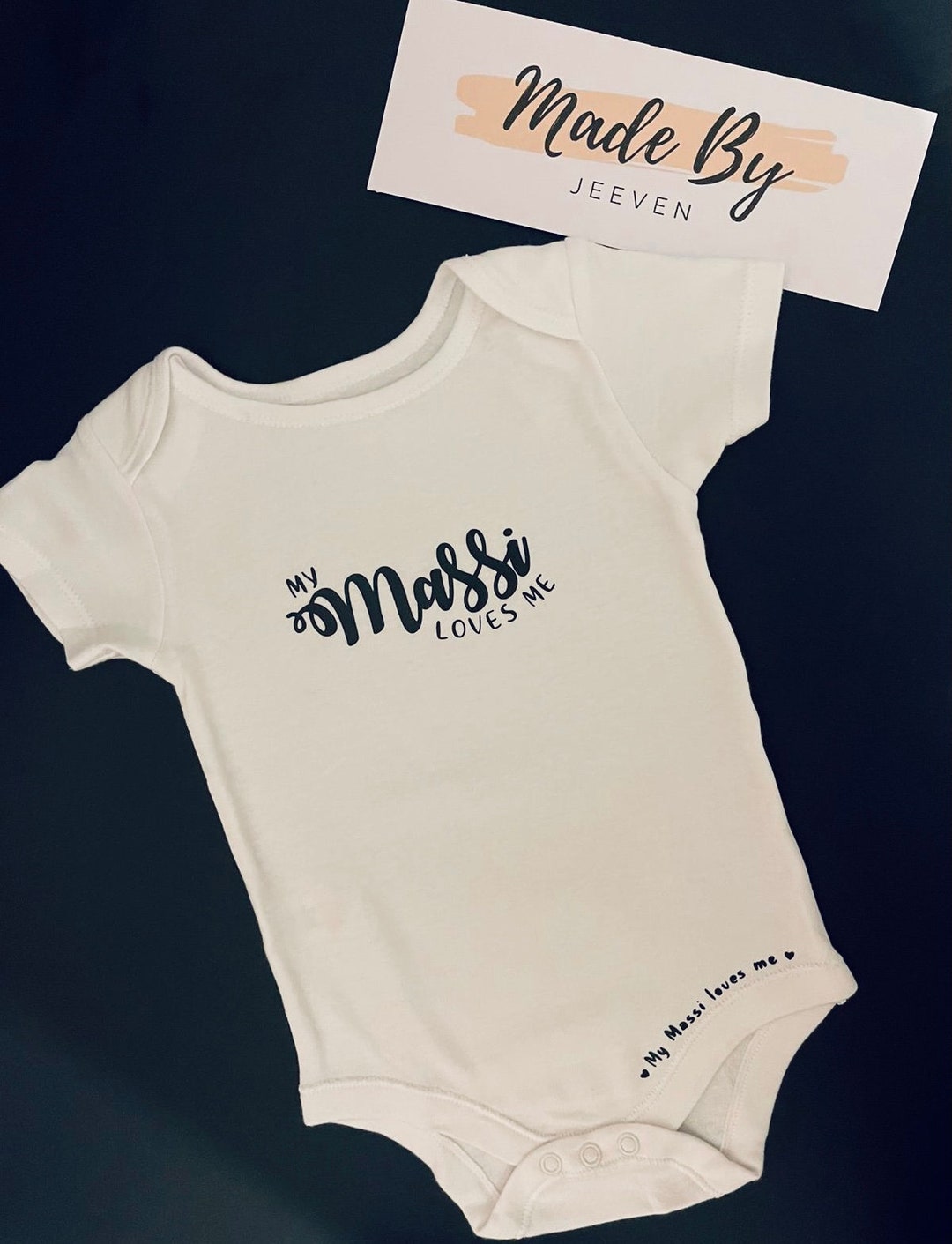 My Massi Loves Me, Masi, Massi Baby Bodysuit, I Love My Aunty, Desi ...