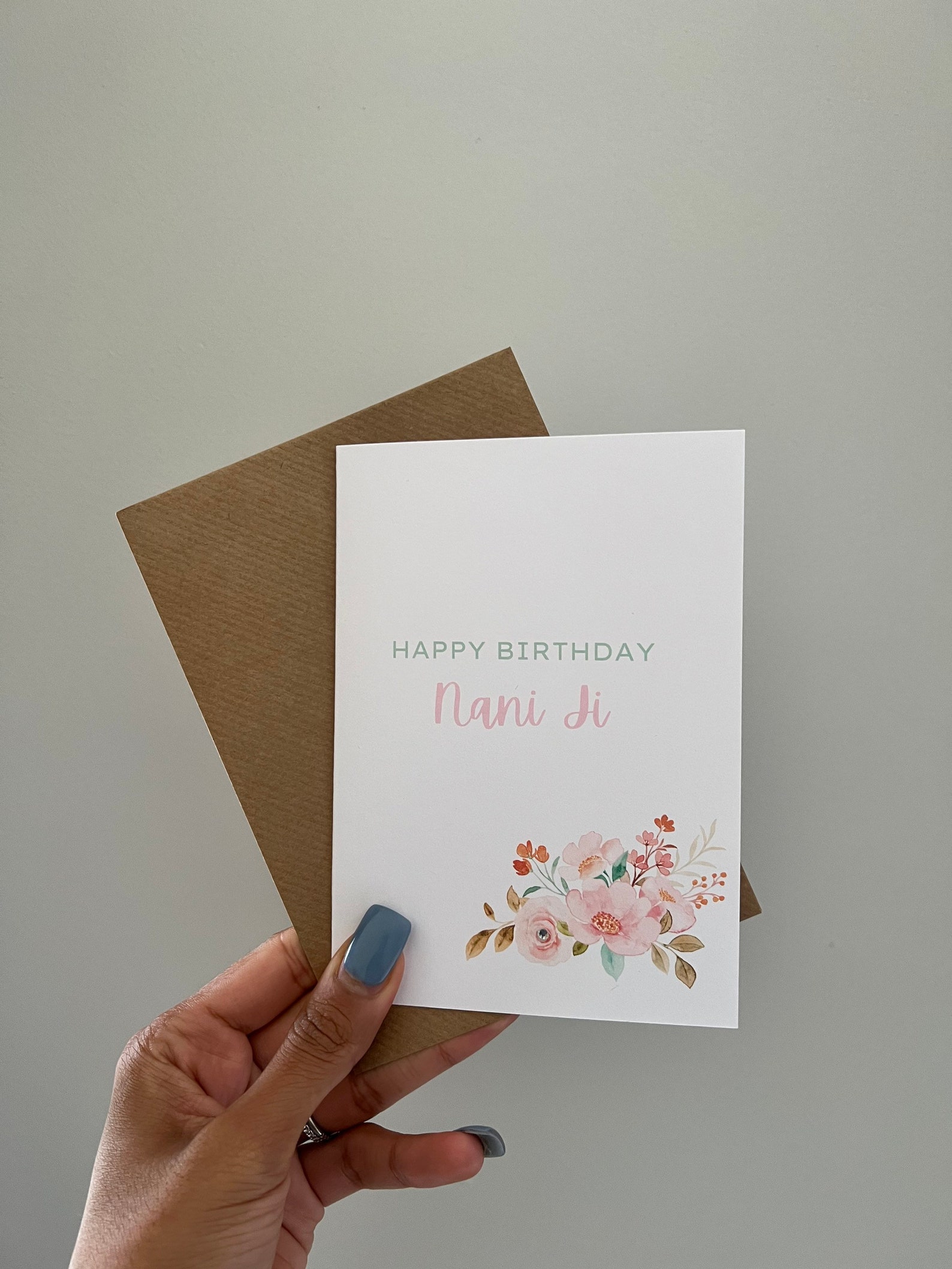 Happy Birthday Nani Card Massi Card Khala Card Bibi Card - Etsy