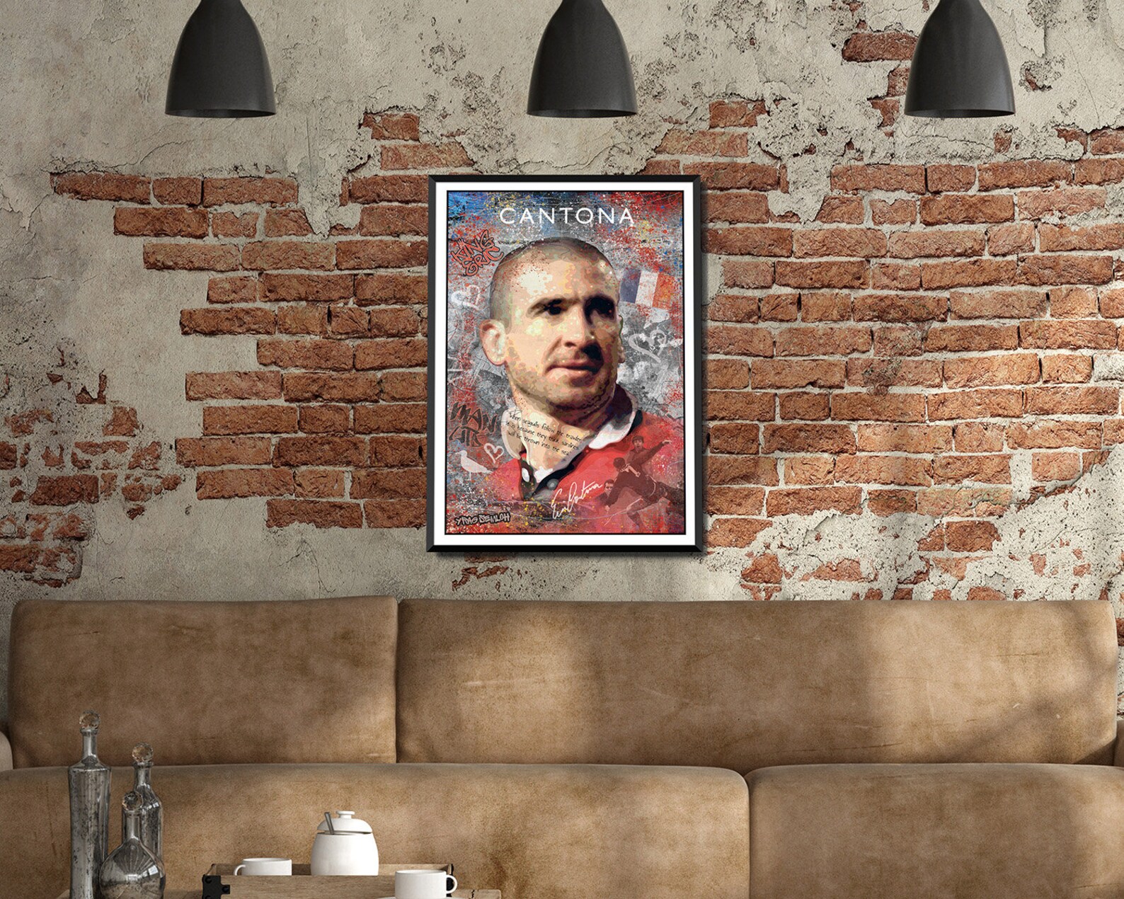 Eric Cantona king Eric, Manchester United and France. Digital ...