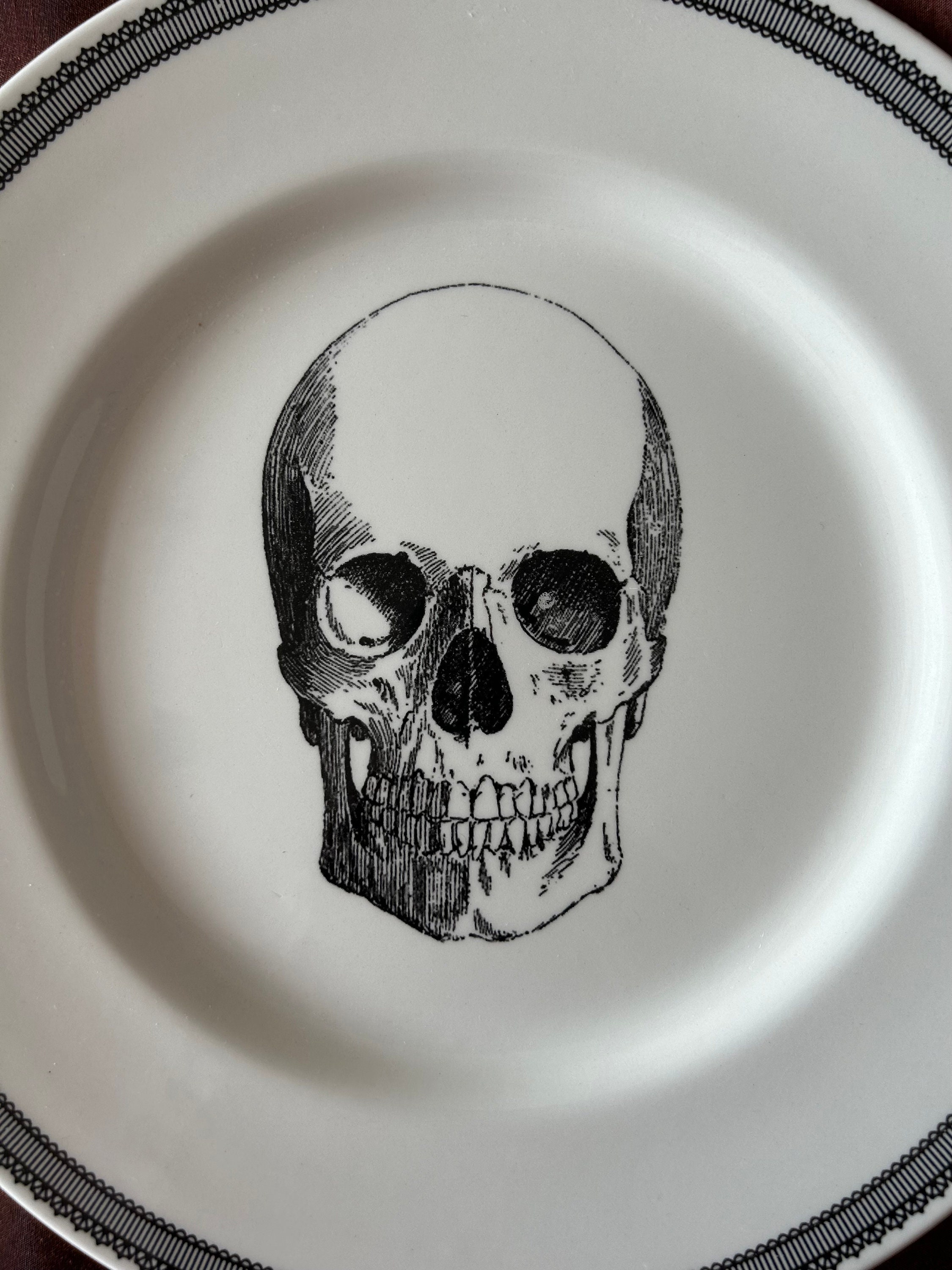 Skull Dinner Plate - Royal Stafford. Limited Edition. Spookyville ...