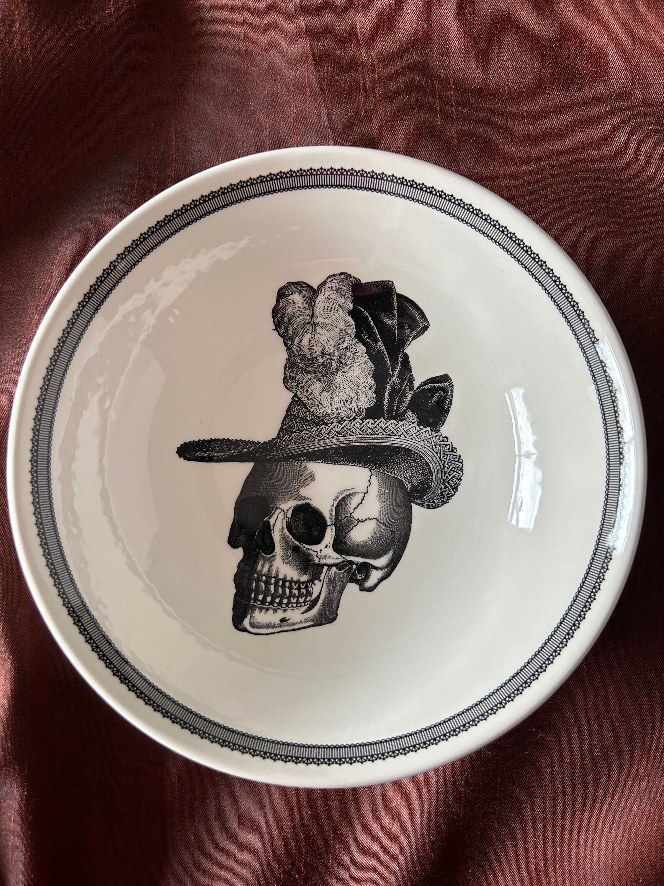 Skull With Plumed Hat Bowl - Royal Stafford. Limited Edition ...