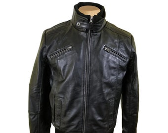 Leather Jacket Ribbed Cuffs - Etsy