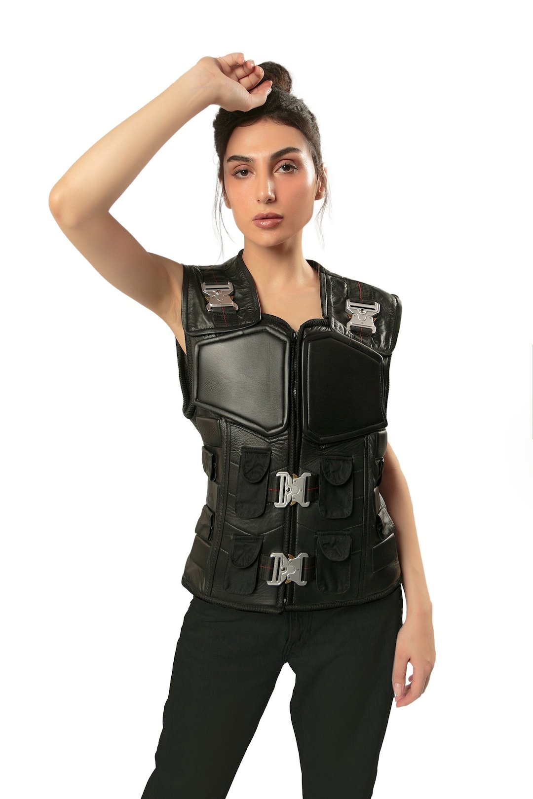 Handmade Military Vest Handmade Cosplay Leather Vest Unisex - Etsy