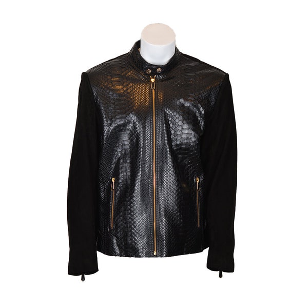 Snake Skin Biker Jackets Mens - Etsy