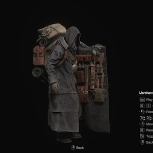 Handmade Resident Evil Merchant Black Trench Resident 5 Handmade ...