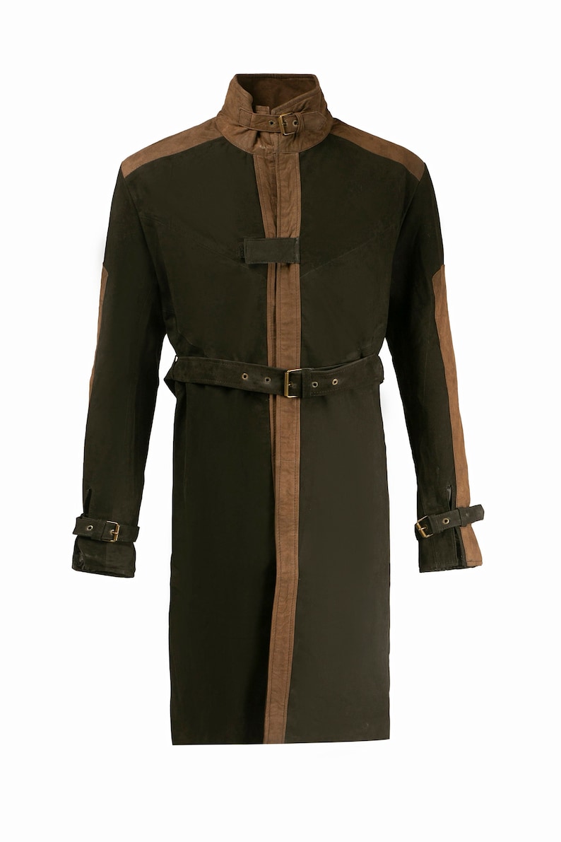 Aiden Pearce WD Leather Trench Coat Cosplay Costume Handcrafted by Ox ...