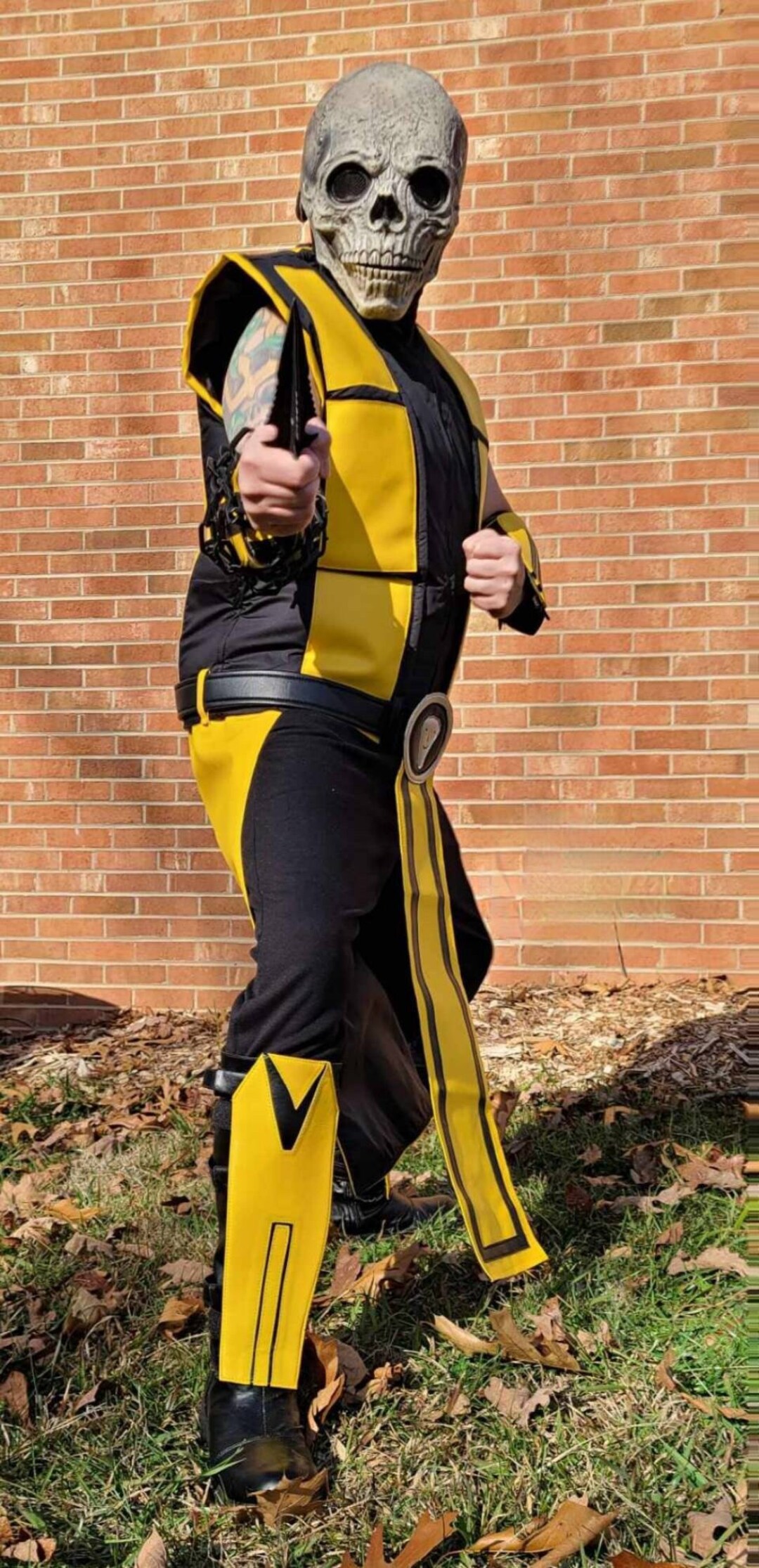 Scorpion Mortal Kombat Cosplay Costume Suit With Vest Handcrafted by Ox ...