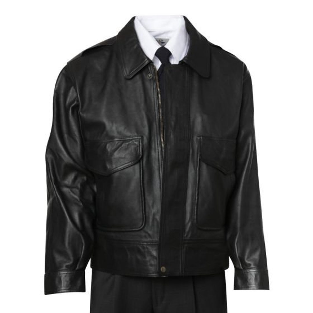 Handmade Professional Pilot Uniform Leather Jacket Real Leather With ...