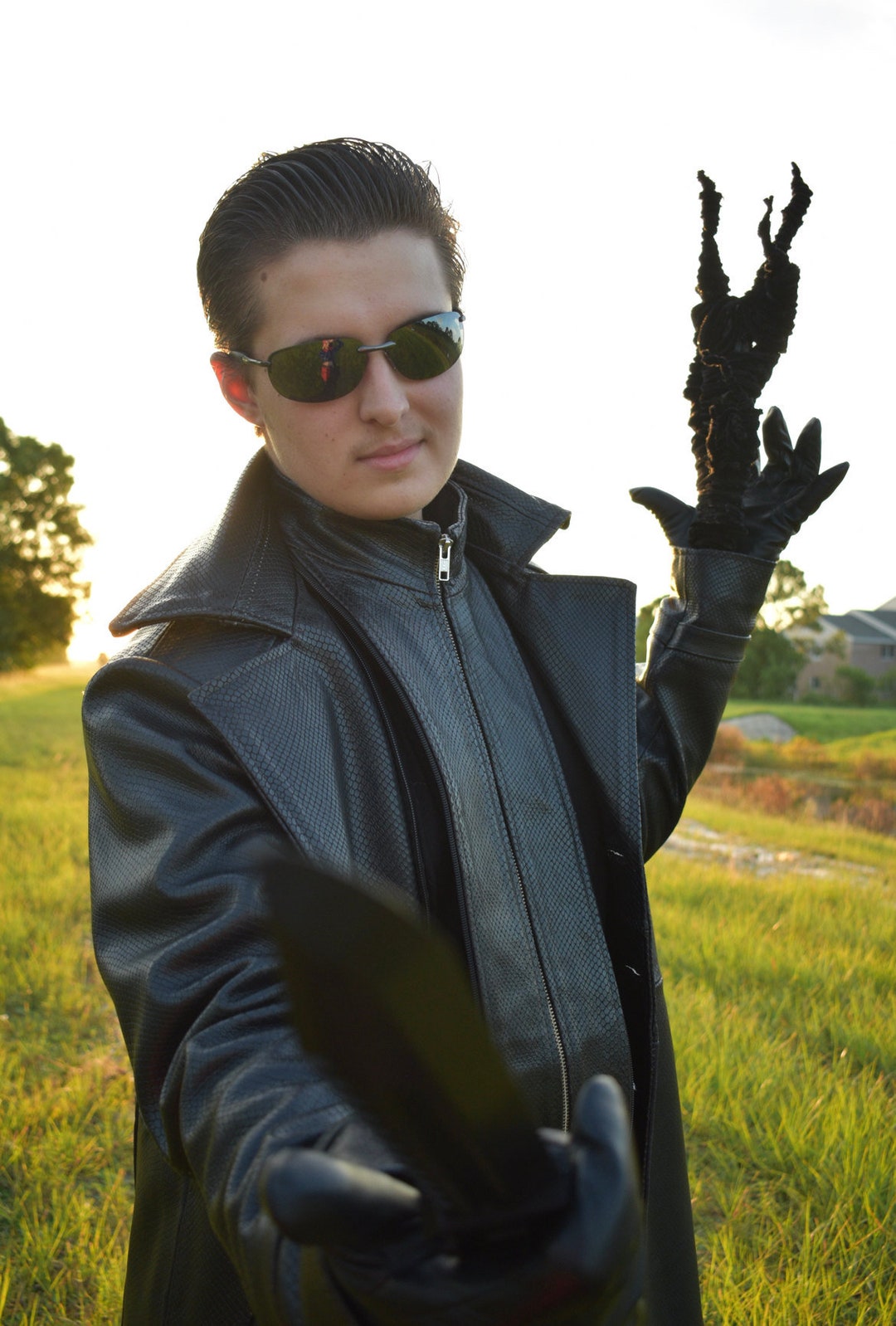 Handmade Albert Wesker Black Trench Resident 5 Handmade Etsy