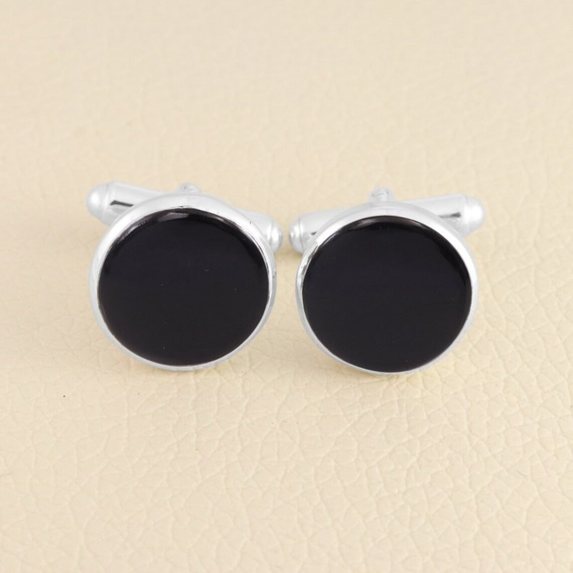 Black Onyx Cufflinks Cufflinks for Men Groomsmen Cufflinks - Etsy