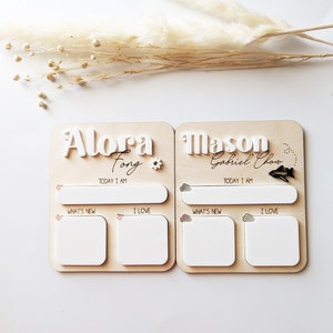 Baby Milestone Sign | Birth Announcement | Erasable Board | Nursery ...