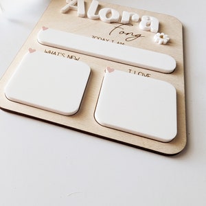 Baby Milestone Sign | Birth Announcement | Erasable Board | Nursery ...