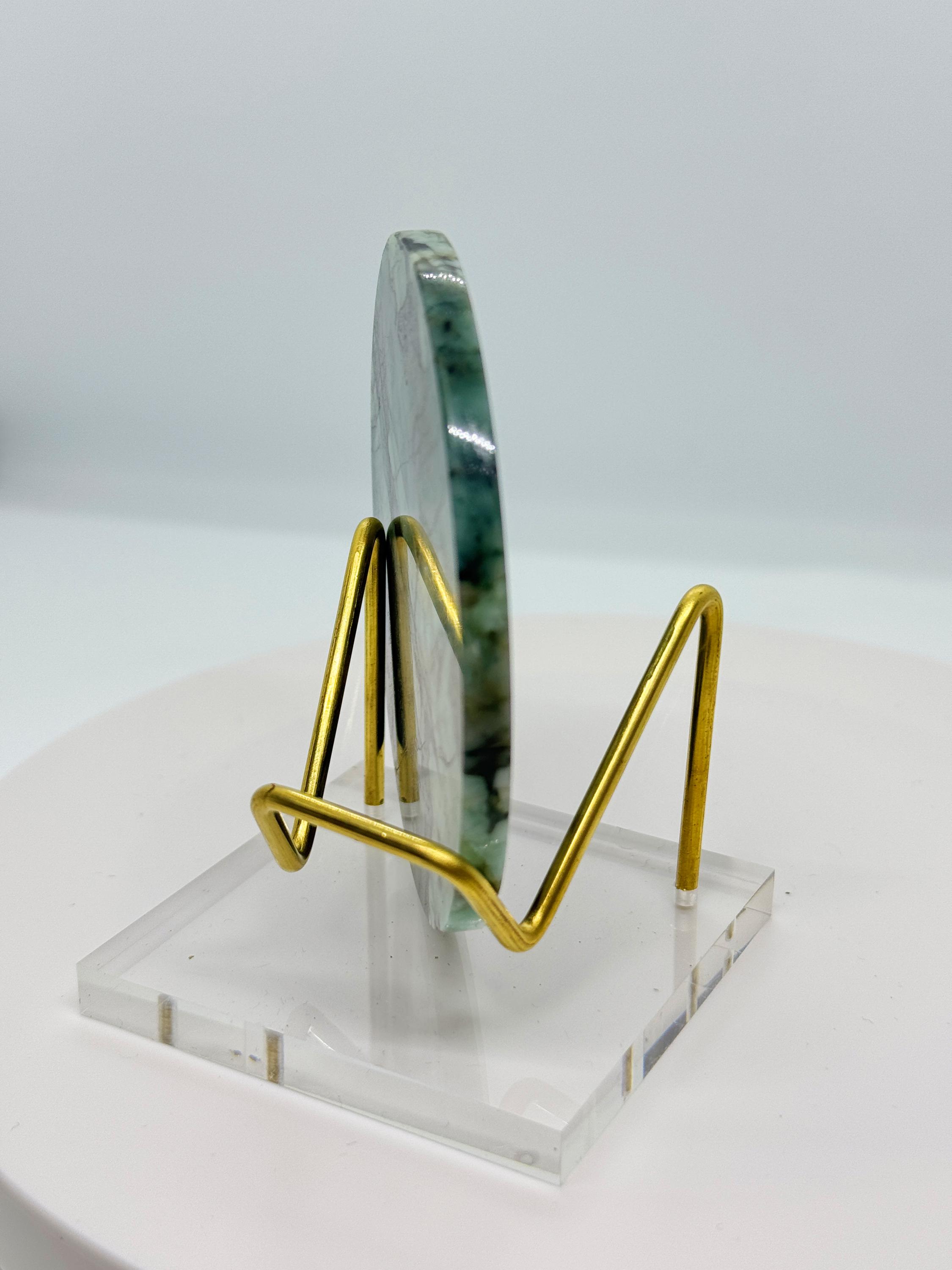 Emerald Coaster,mica Matrix Specimen,brazil Emerald,gemstone Ornament ...