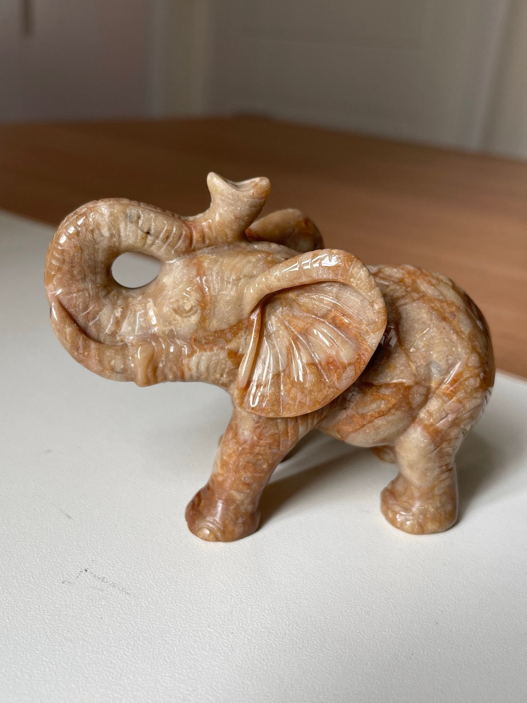 Dendritic Agate Elephant,reiki Healing,dentric Agate,semi Precious ...